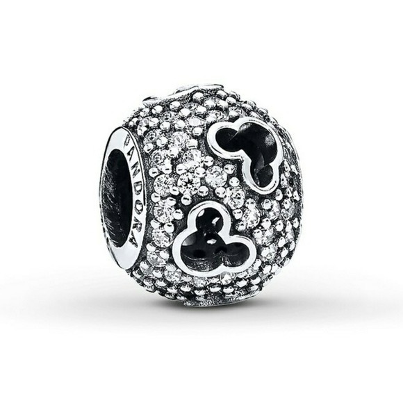 Pandora | Jewelry | Pandora Disney Mickey Silhouettes Pave Charm Walt ...